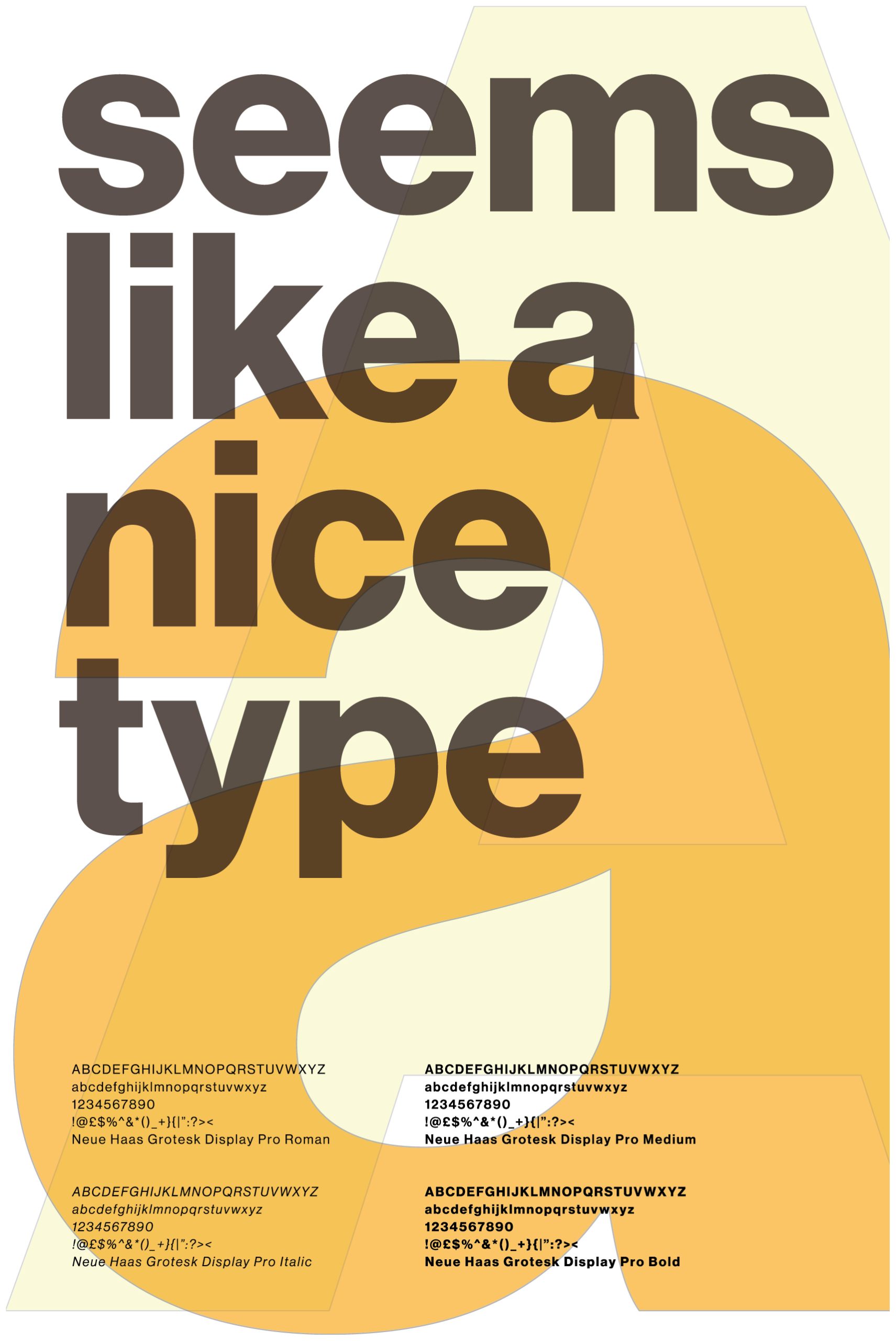 Buy: Seems like a nice type poster - Hughes Design